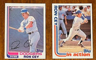 Ron Cey lot of two Topps cards #410 and 411 **mint condition** | eBay