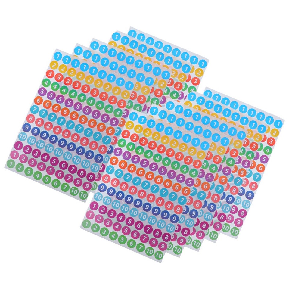 50 Sheet Color Sticker Paper Label Color-coding Removable Labels | eBay