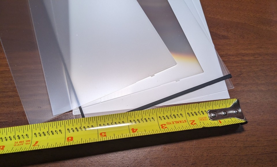 13" LCD 5.75"x10.25 Backlight rear Reflector Set Diffuser Sheet Film ...