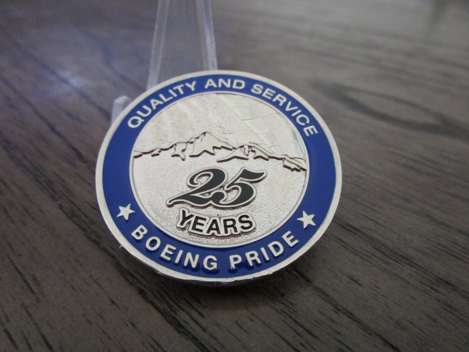 The Boeing Company 25 Years Salt Lake City Challenge Coin #219H | eBay