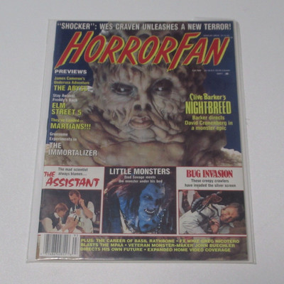 Horrorfan Horror Magazine #3 1989 Nightbreed The Abyss Little Monsters ...