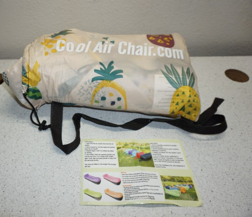 Cool Air Chair Easy Inflatable Lounger pineapple print | eBay