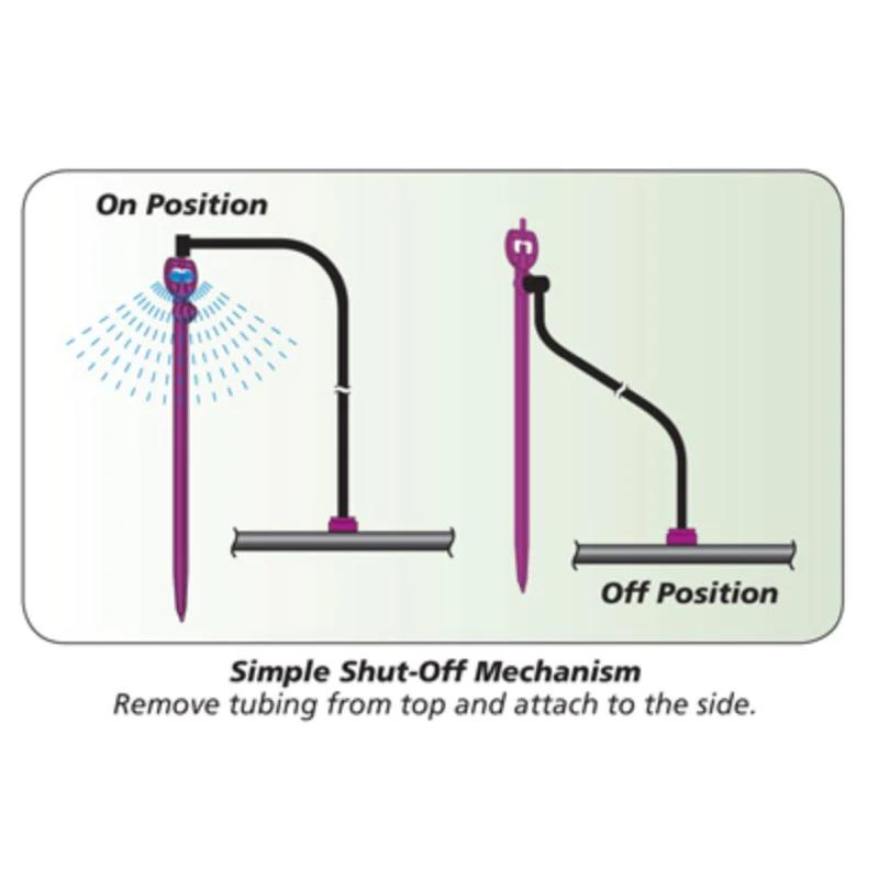 Netafim PC Spray Stake Fuchsia 12lt p/h with 1mt Tube & Elbow X 50 | eBay