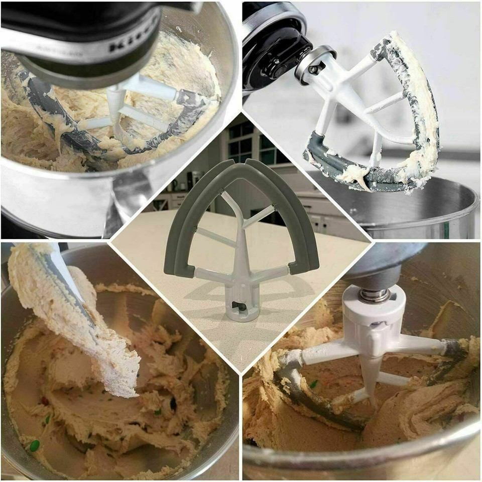 4.5-5 Quart Flex Edge Beater with Scraper for Tilt-Head Mixers Silicone ...