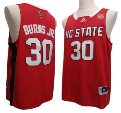D.J Burns Jr. Wolfpack Basketball Men Jersey - All Stitched Red | eBay