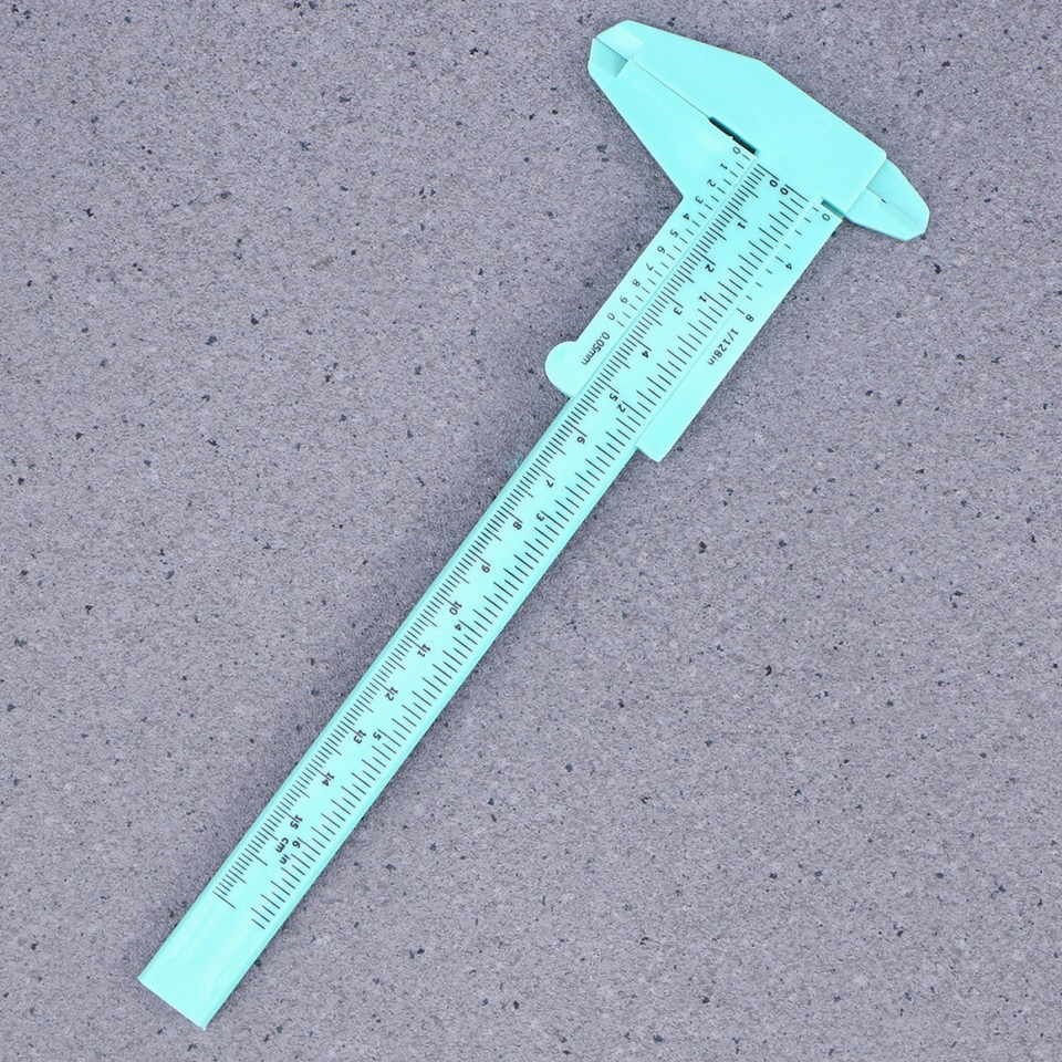150 Mm Plastic Metric Ruler Measuring Tool Sliding Pocket Caliper | eBay