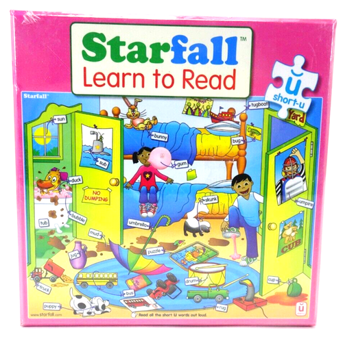Starfall Learn to Read "short-u" Puzzle 24 Pieces FACTORY SEALED PUZZLE ...