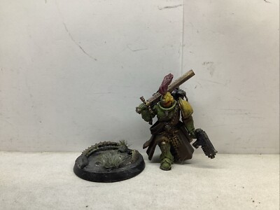 Warhammer 40k SPACE MARINES JUDICIAR KITBASH built & painted CM62715 | eBay