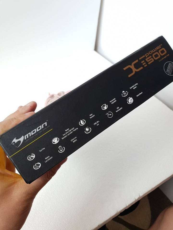 Cycle Bike Light Set- Moon X Power 500 + Brackets + Charger | eBay UK