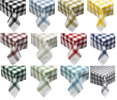 Pack of 4 Traditional Seersucker Checked Napkins 18 x 18” 100% Cotton ...