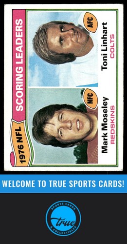 1977 Topps #4 1976 NFL Scoring Leaders (Mark Moseley / Toni Linhart) | eBay