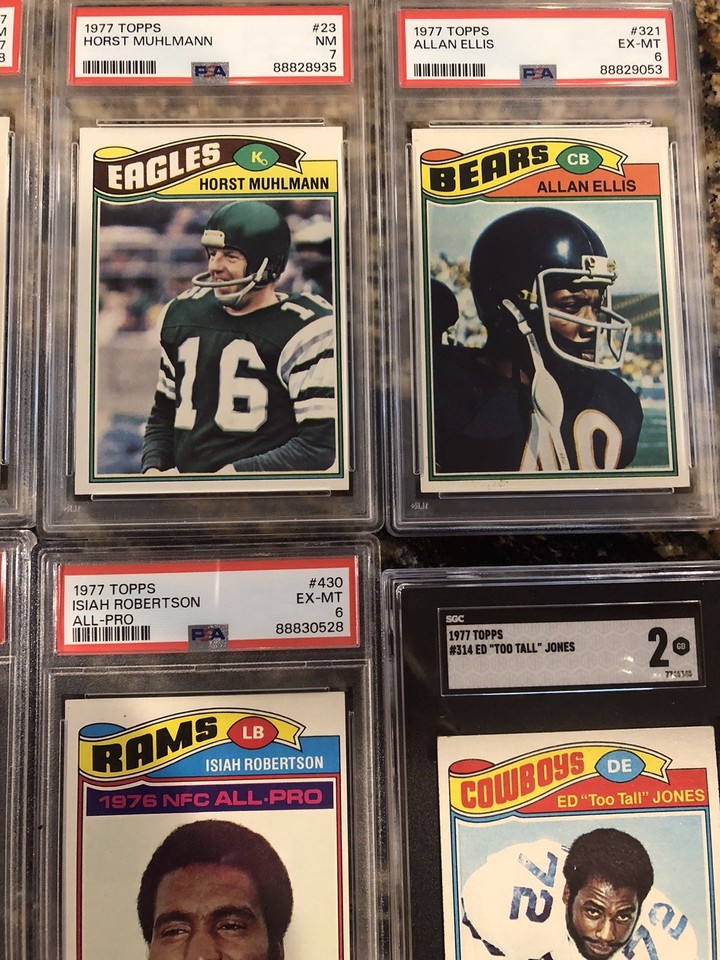 1977 TOPPS NFL FOOTBALL PSA Lot of 30--SEE PICTURES PSA 7's & 6's NICE ...