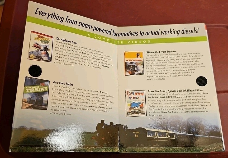 BRAND NEW! Topics' Kids Love Trains collection (DVD, 4 Disc Set) FREE ...