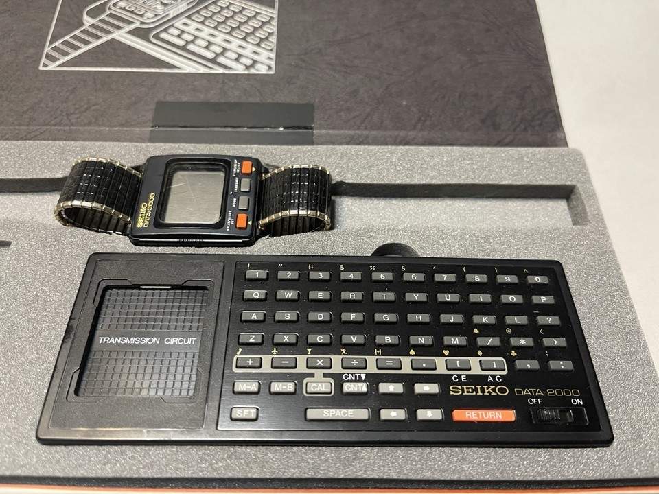 Seiko Data 2000 with Boxes and Manual Vintage Watch With Keyboard | eBay