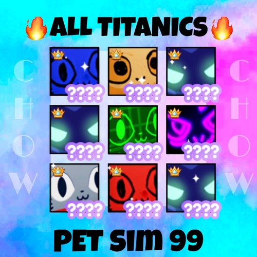 ⭐️Pet Simulator 99 PS99 - Titanic Variations | eBay
