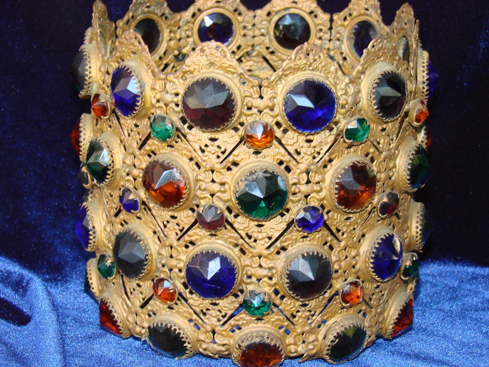 Victorian era JEWELED LAMP SHADE, 84 jewels on this RARE BEAUTY | eBay