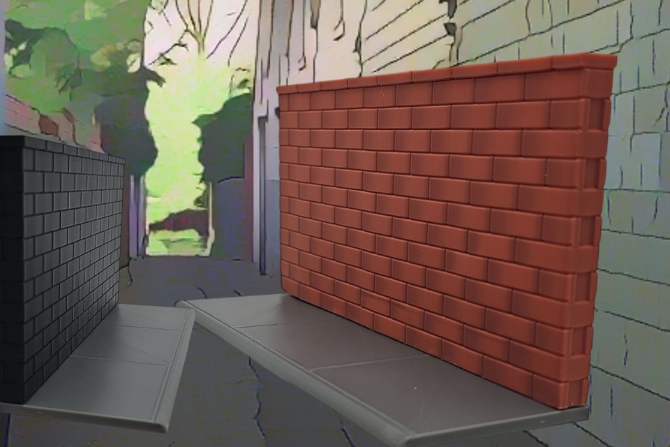 Model Wall for model displays, tagging, graffiti, painting, miniatures ...