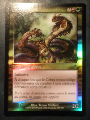 mtg magic voracious cobra vorace FOIL invasion FRENCH vf fr | eBay