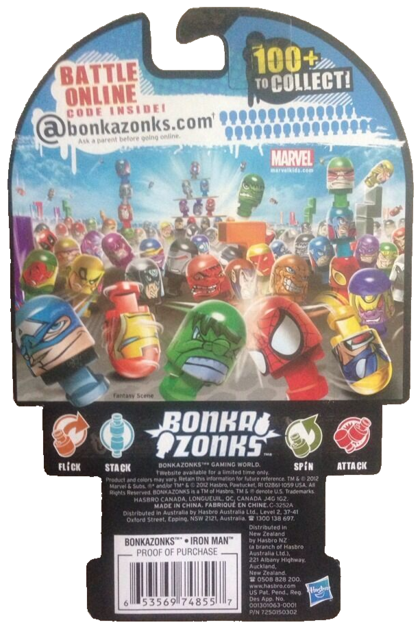 Marvel Universe Bonkazonks Series 1 4-pack Iron Man w/ Spider-Man | eBay