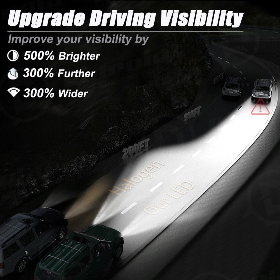 DOT Pair 7'' Inch LED Headlight For Datsun 240Z 260Z 280Z 280ZX 1970-78 ...