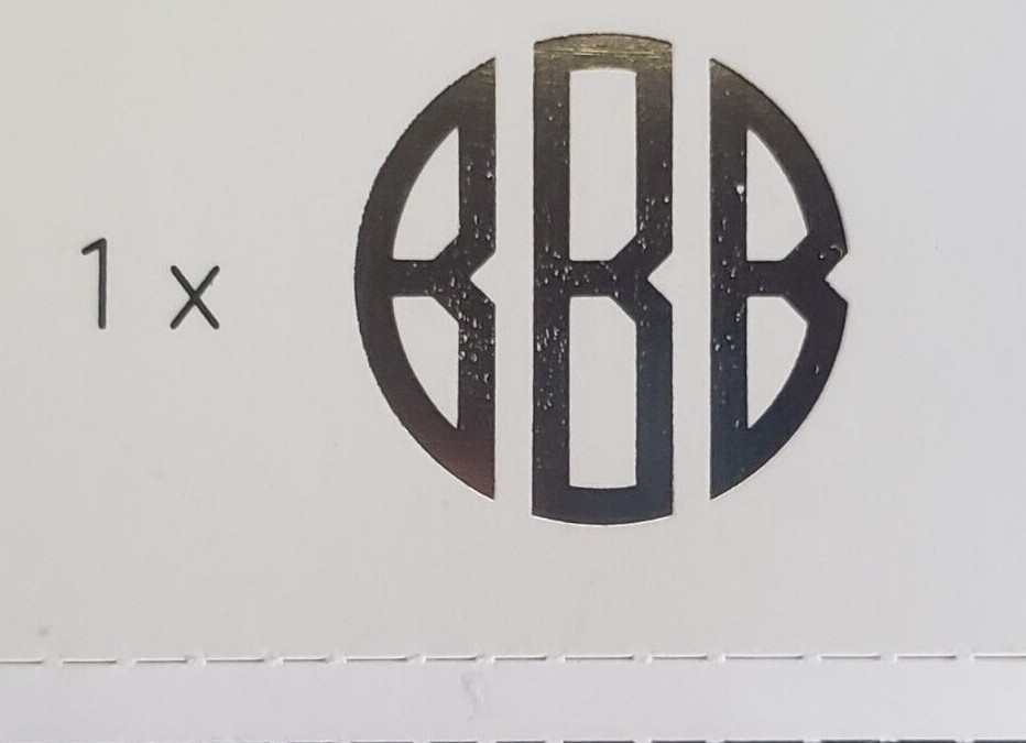 DCWV Self-Adhesive SILVER FOIL BLOCK MONOGRAM RUB-ONS - 78 pcs | eBay