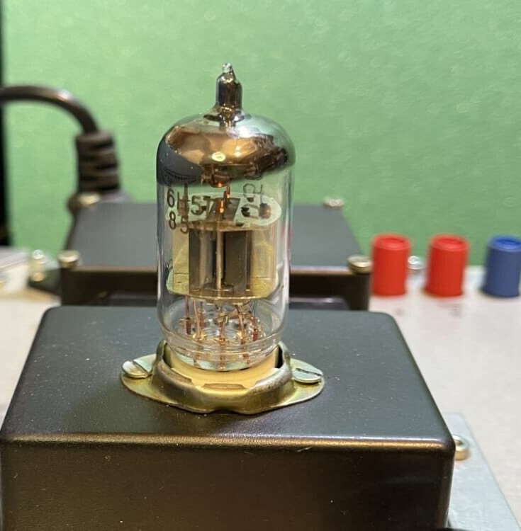 STRONG MATCHED PAIR 6N5P/ECC88/6DJ8 NOVOSIBIRSK TUBE GOLD GRID OTK ...