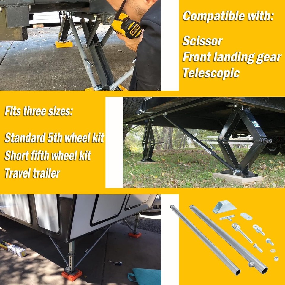 191025 JT's Strong Arm Jack Stabilizer Kit Fit for 5th Wheel RV Travel ...