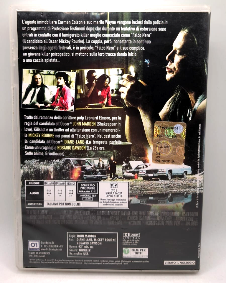 Killshot - Diane Lane - Mickey Rourke - DVD | eBay