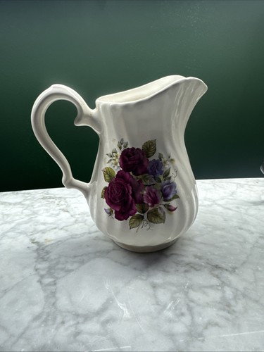 Royal Caldone Ceramic Floral Pitcher By Ceracraft Ltd. England | eBay