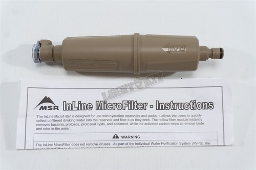 MSR InLine Microfilter Portable Water Purifier Camping Hiking Carbon | eBay