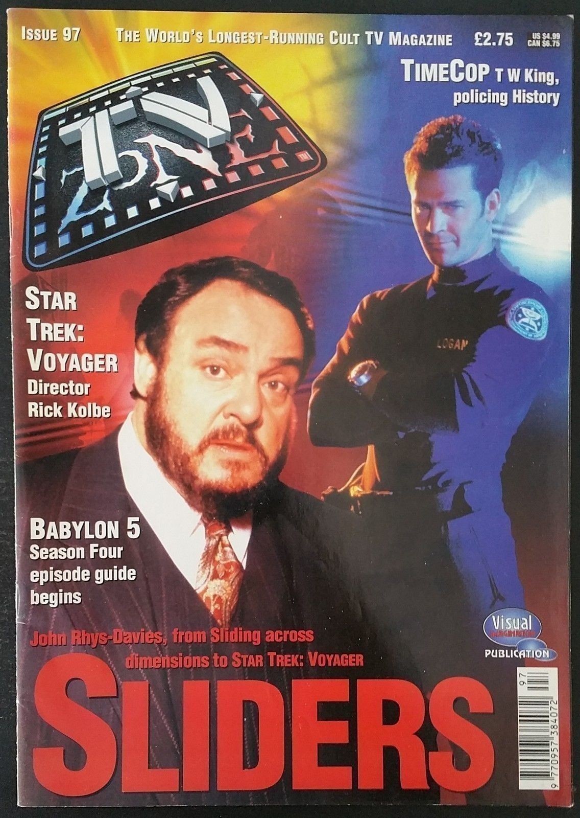 TV Zone Magazine #97 UK Sci-Fi/Fantasy Cult Fanzine Star Trek Dr. Who ...