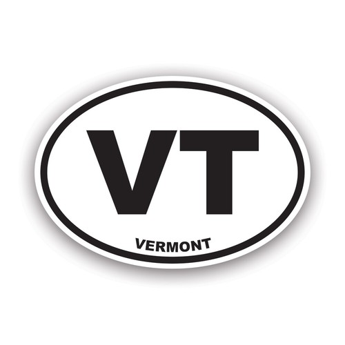 Vermont Euro Oval Sticker Decal - Weatherproof - vt | eBay