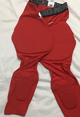 Nike Pro Mens NBA 3/4 length, Red 5 Padded Compression Pants. Size L ...