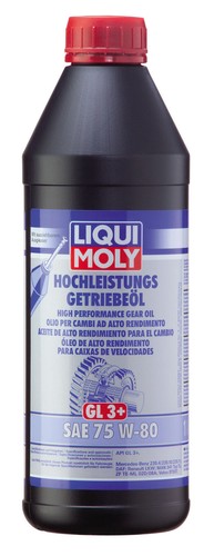 Liqui Moly High Performance Gear Oil 75W-80 GL3+ 1L fits Honda Cr-z ZF ...