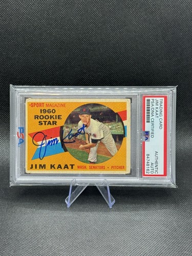 Jim Kaat PSA DNA Signed 1960 Topps All Star Rookie Autograph | eBay