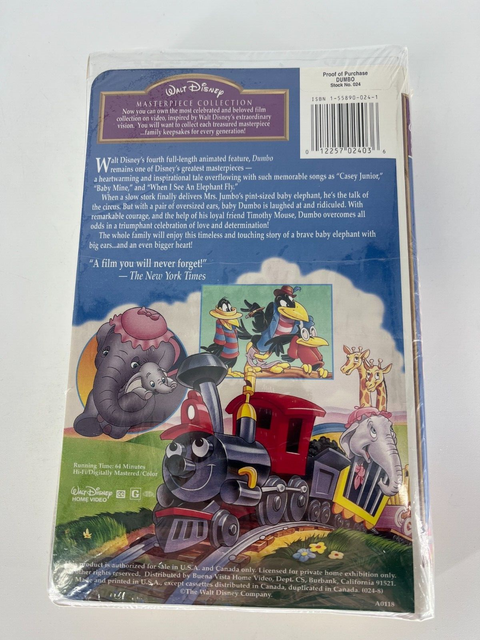 Dumbo (VHS Tape, 1999, Walt Disney Home Entertainment) for sale online ...