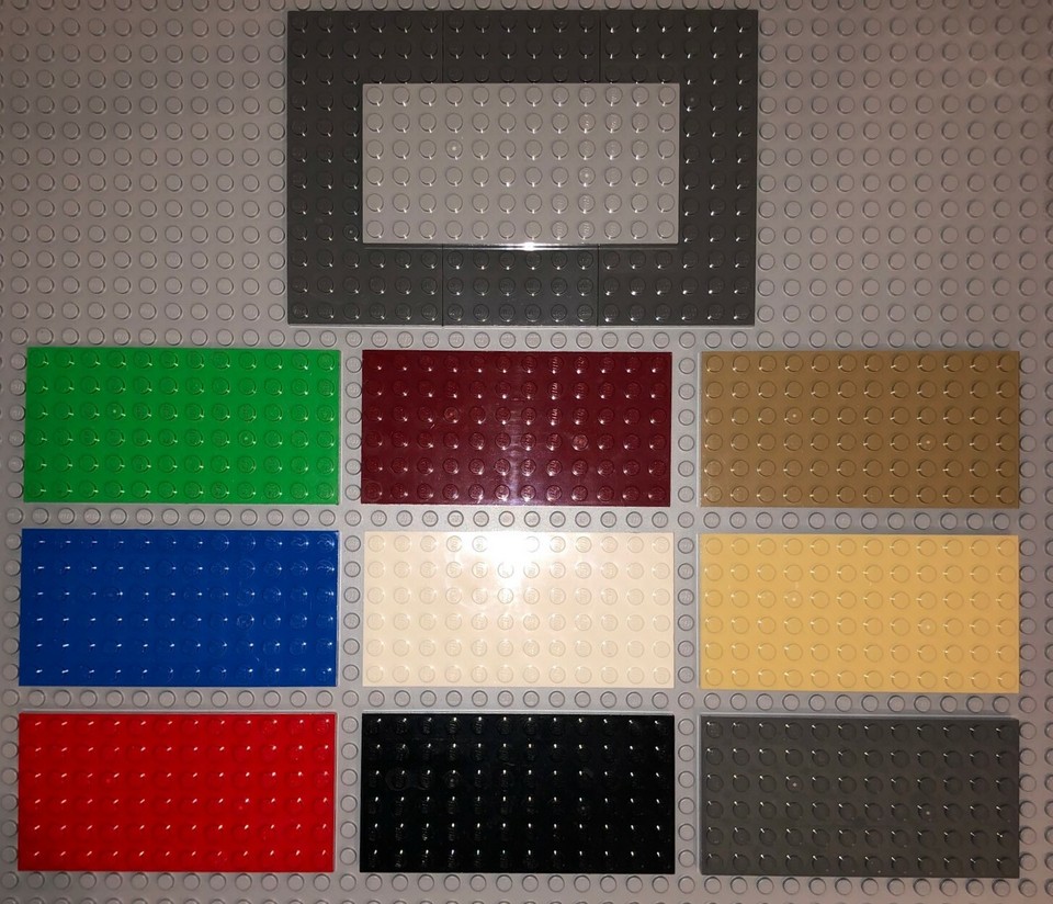 Lego Plates - 6X6, 6X8, 6X10, 6X12, 6X14, 6X16 - You Pick The Color ...
