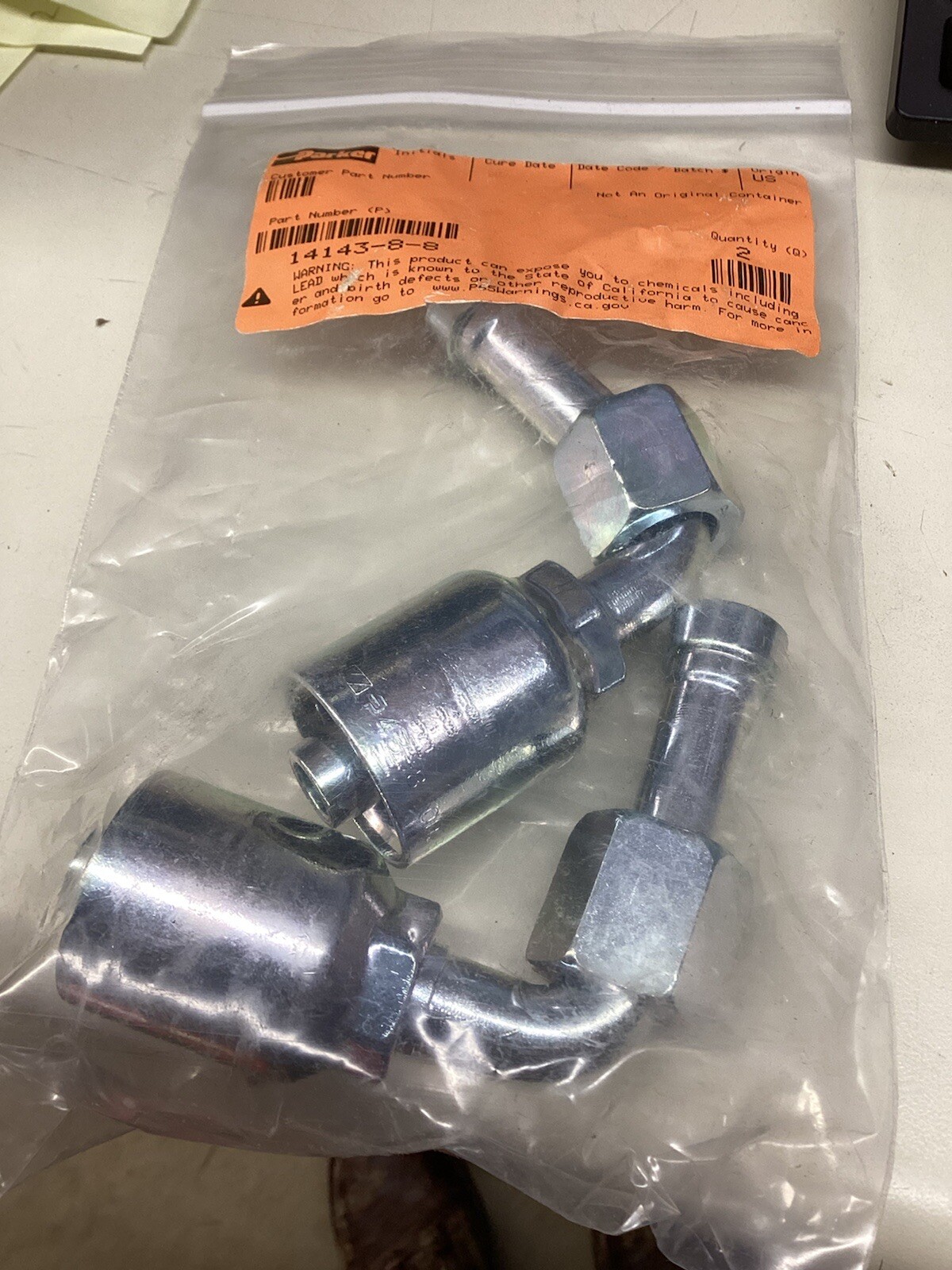 Bag of 2 Parker 14143-8-8 | eBay