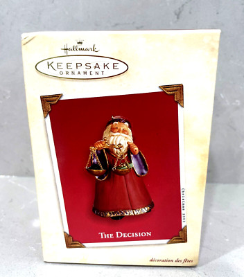 Hallmark Keepsake The Decision Ornament 2003 Santa Claus NIB | eBay