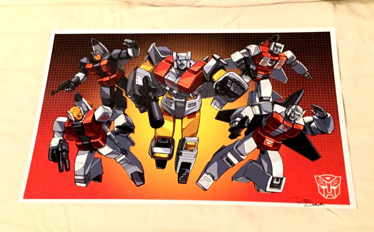 G1 Transformers Autobot Aerialbots Complete Team Poster 11x17 Box Grid ...