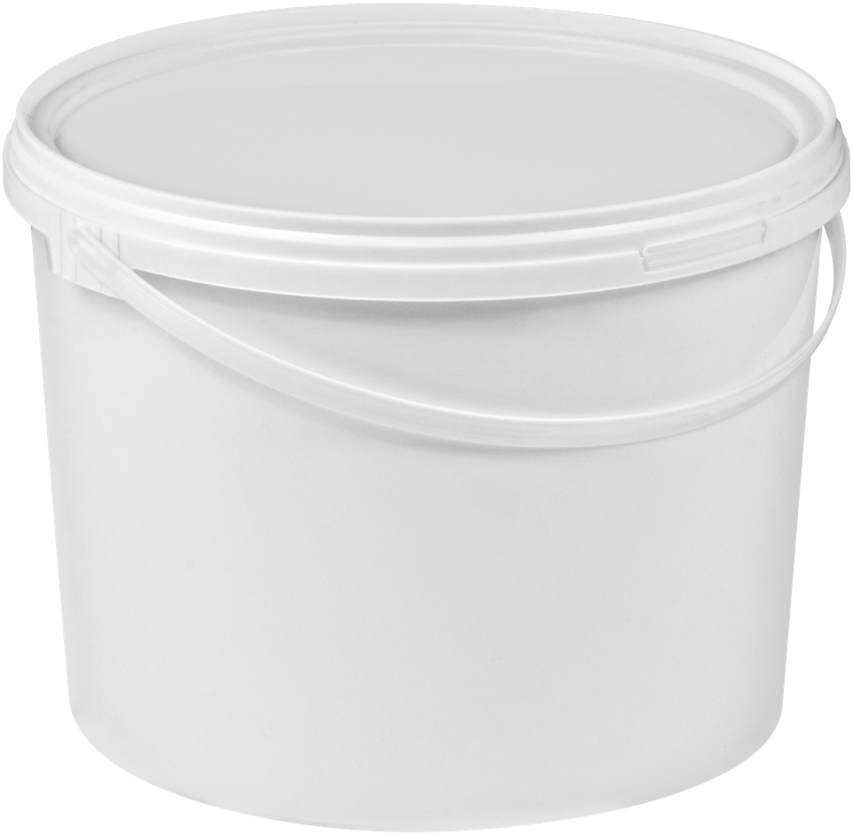 Plastic Buckets Tubs White Transparent Tamper Evident Lids 0.5L 1L 3L ...