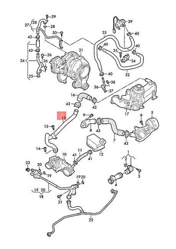 Genuine AUDI VW A4 Avant S4 quattro A5 S5 Cabriolet Coolant Pipe ...