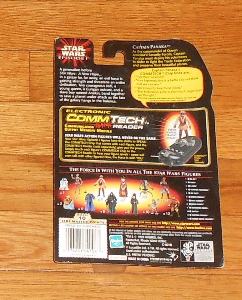 STAR WARS - EPISODE 1 -CAPTAIN PANAKA WITH BLASTER RIFLE & PISTOL - NEW ...