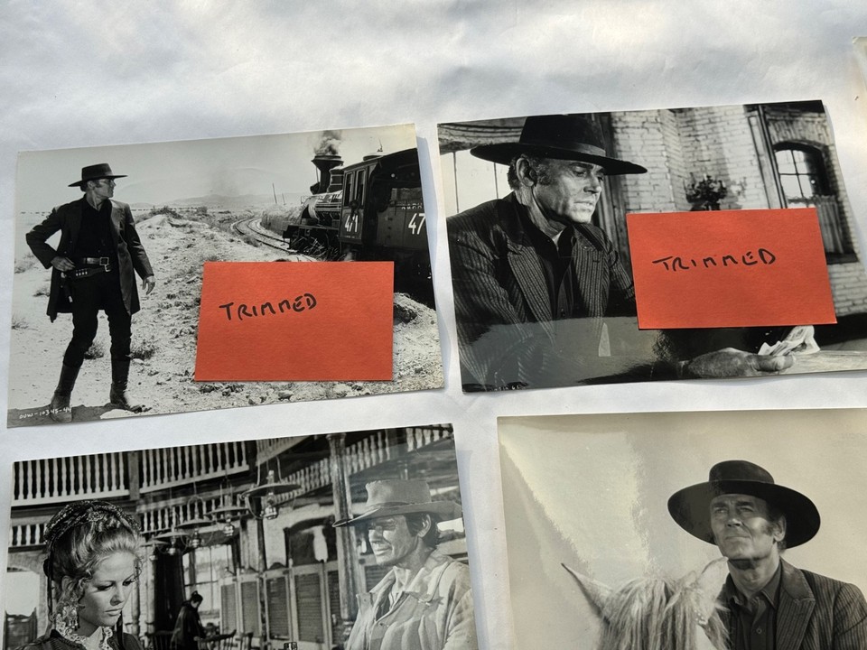 ONCE UPON A TIME IN THE WEST Sergio Leone 9 ORIGINAL VINTAGE 8X10 ...