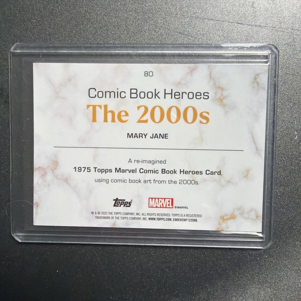 2025 Topps Marvel Comic Book Heroes Mary Jane Gold Mini Diamond /199 | eBay