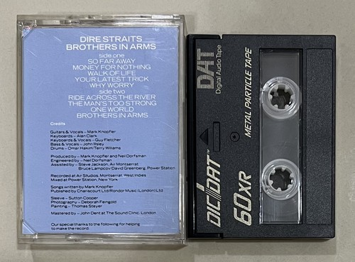 Dire Straits - Brothers in Arms 48kHz DAT Production Master Cassette ...