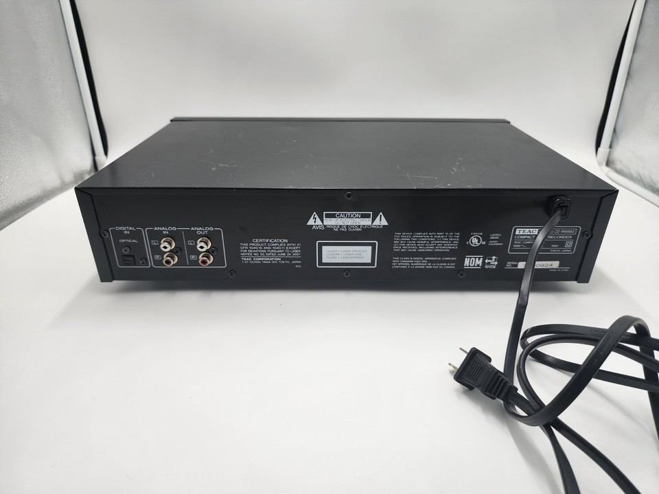 TEAC CD-RW890 Compact Disc Recorder CD/CDR Recorder Deck (No Remote ...