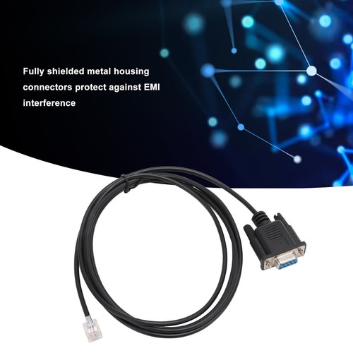 DB9 RS232 to RJ11 6P4C Serial Console Cable PVC 6ft Plug and Play for ...
