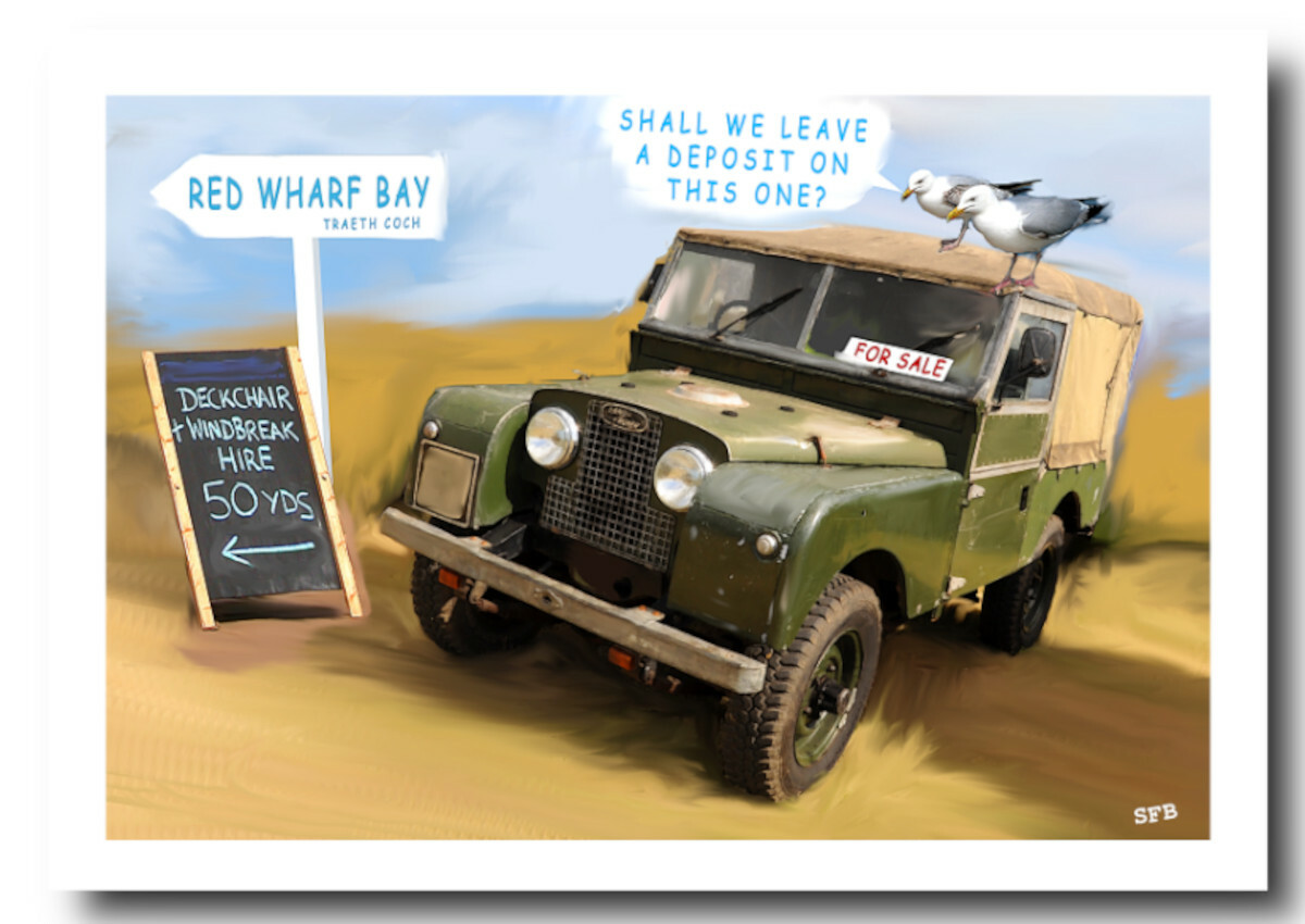 LAND ROVER funny birthday/greeting card - SFB illustration | eBay UK