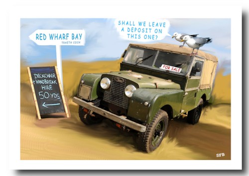 LAND ROVER funny birthday/greeting card - SFB illustration | eBay UK
